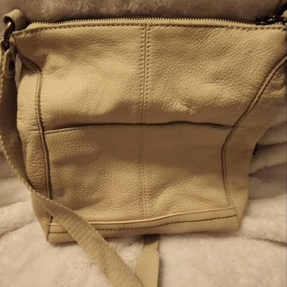 The Sak | Bags | Medium Size Leather Crossbody Handbag In Cream Color ...